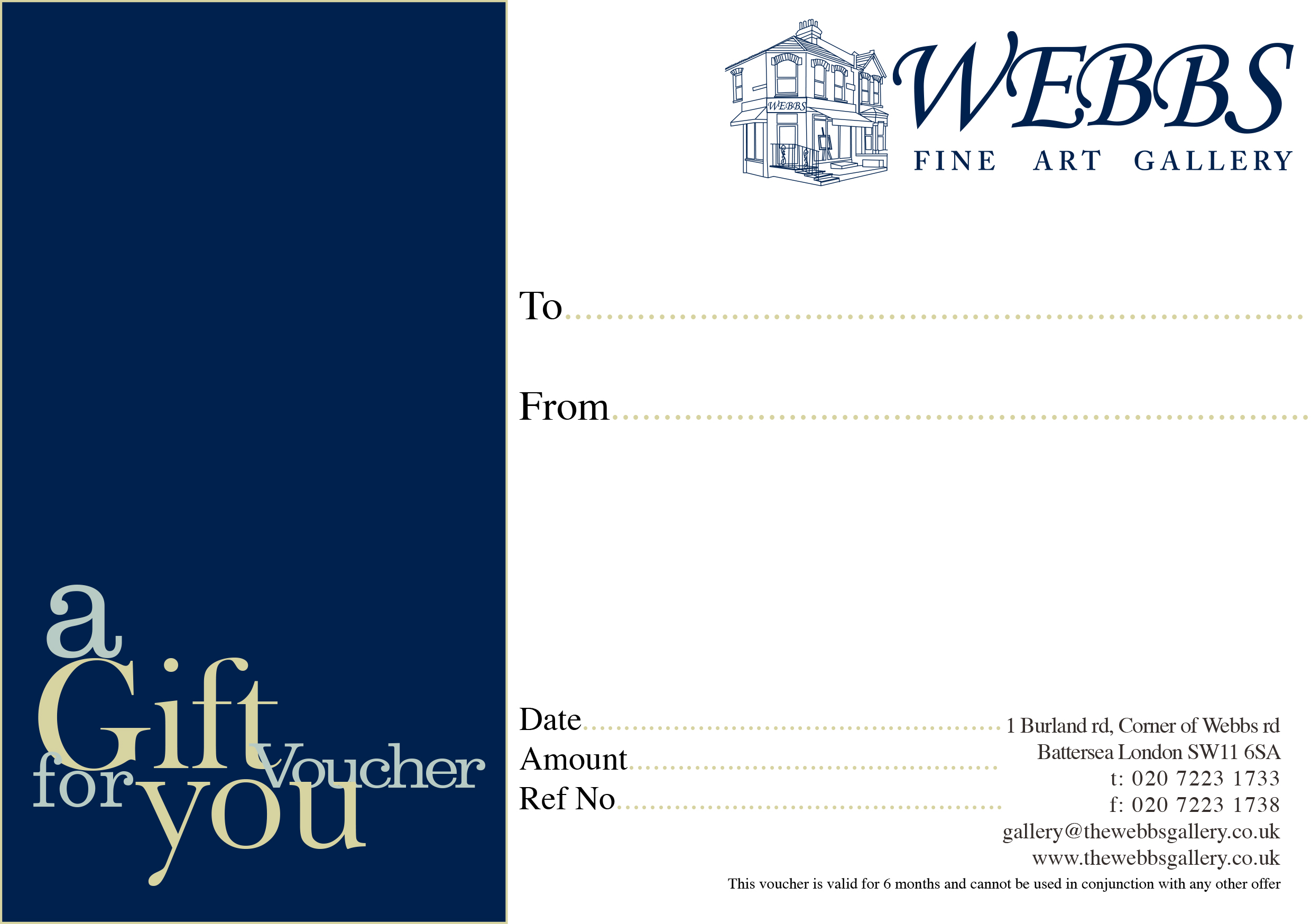 Gift Vouchers - Webbs Fine Art Gallery