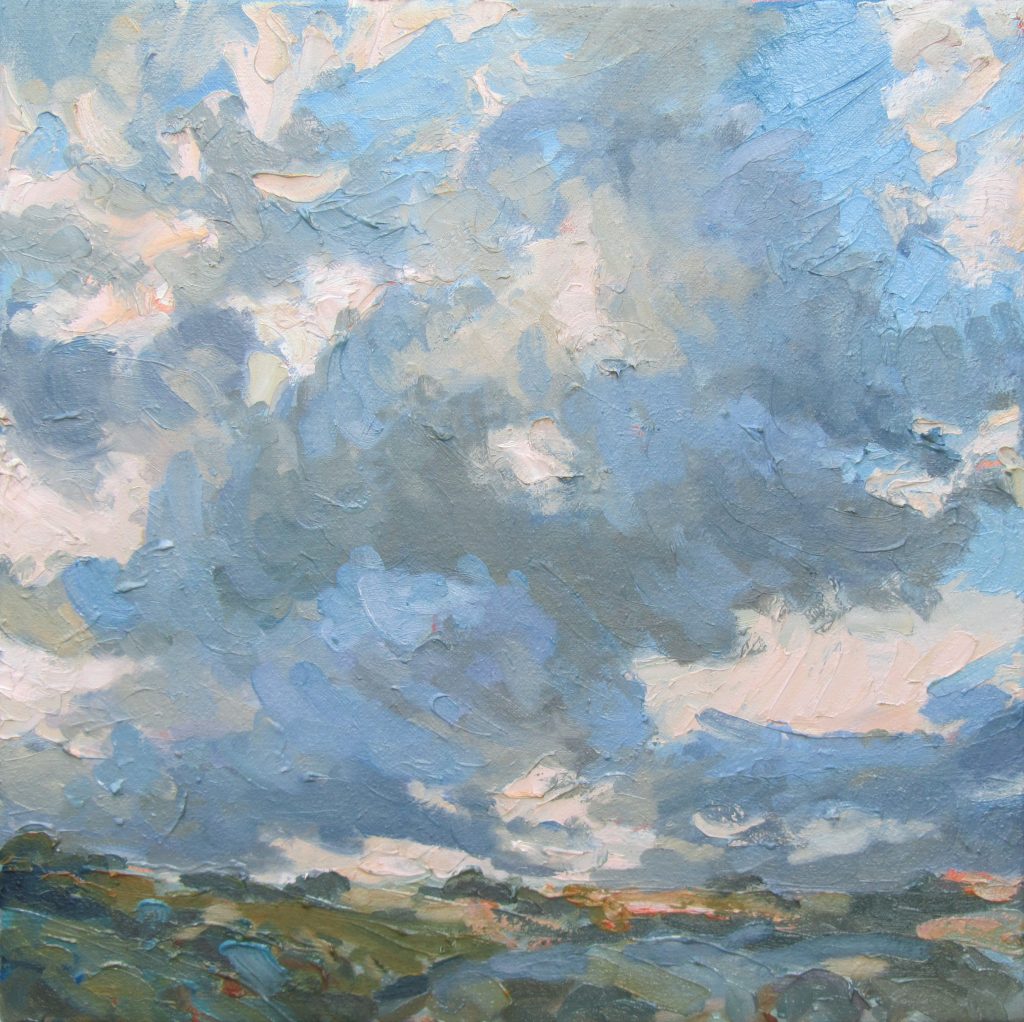 Evening sky - 30cm x 30cm - Webbs Fine Art Gallery