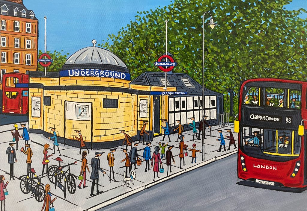 Dan McFall, Clapham Common Underground, digital print, 12 x 8 inches ...